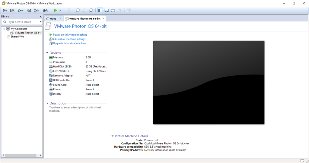 Building a VM with VMware Photon OS - JohnBorhek.com