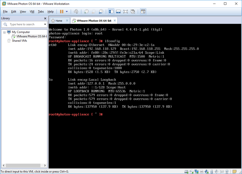 Enabling SSH access for Photon OS - JohnBorhek.com